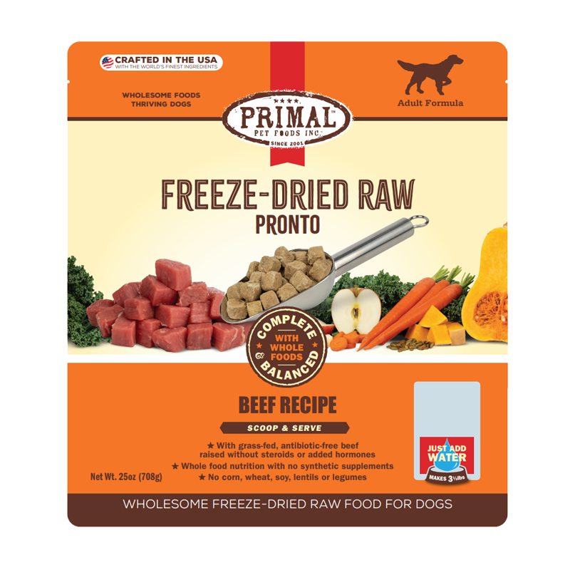 PRIMAL - Canine - Freeze Dried - Pronto - Beef – maplepaw